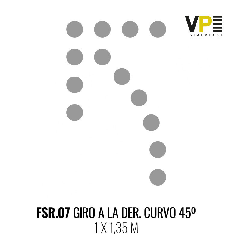 Fsr.07 Giro A La Izquierda Curvo 45° – vialplast